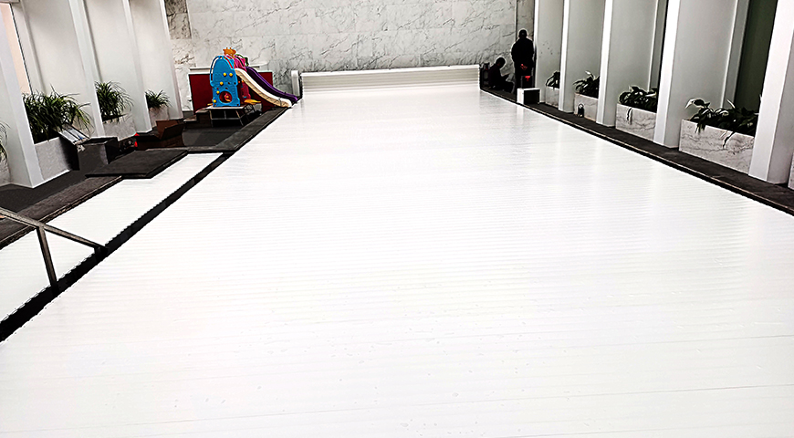 BOREE Floating Slatted Pool Cover System Case in Qingdao