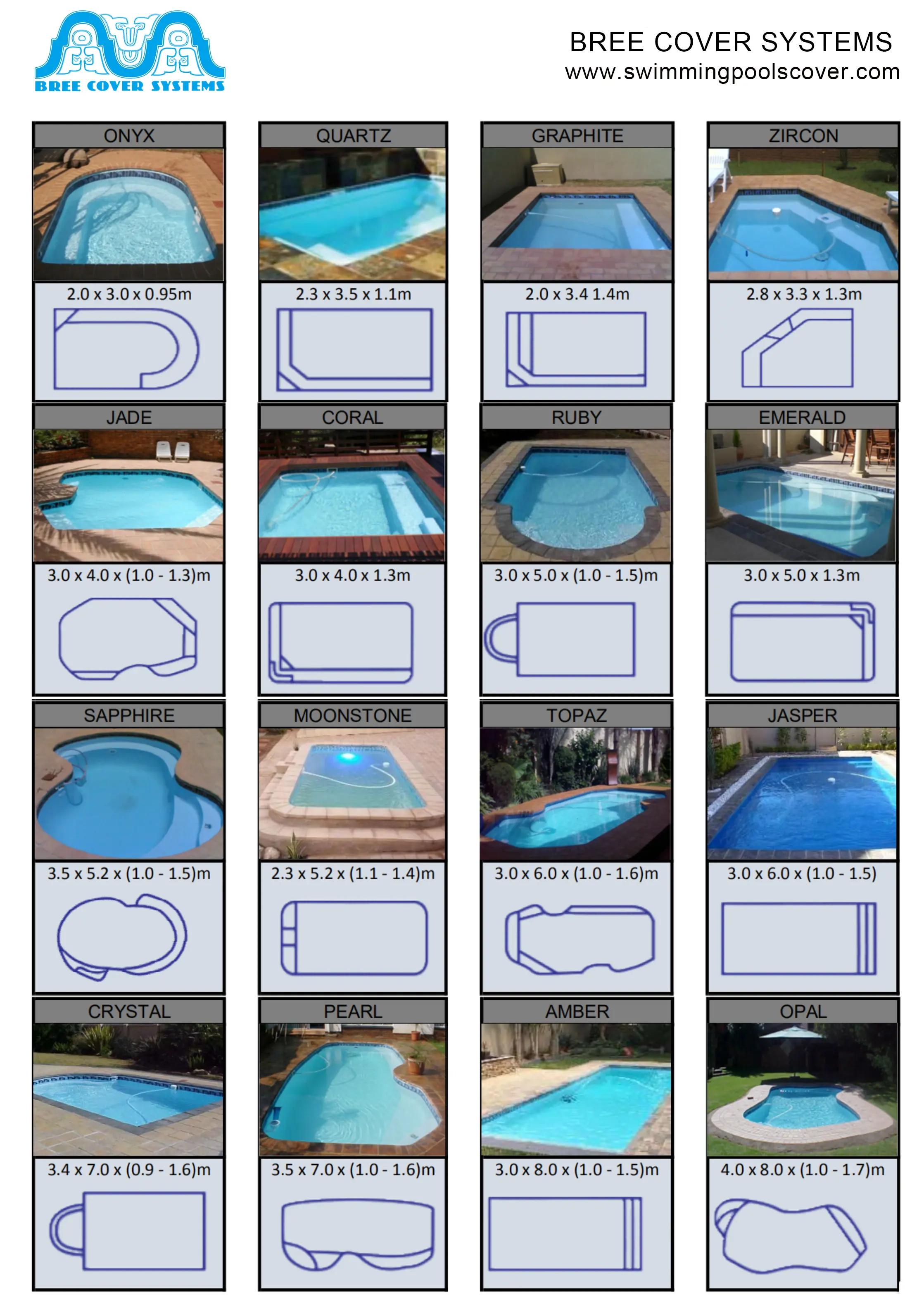 More Than 16 Kinds of Common Pool Cover Shape Details